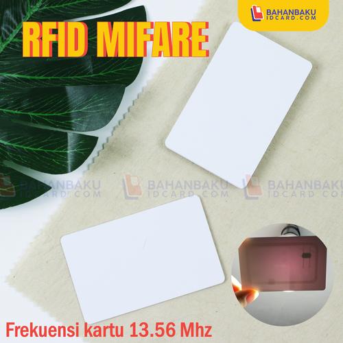 Jual blank id card MFR 13,56 Mhz rfid s50 1k thermal ribbon kartu polos ...