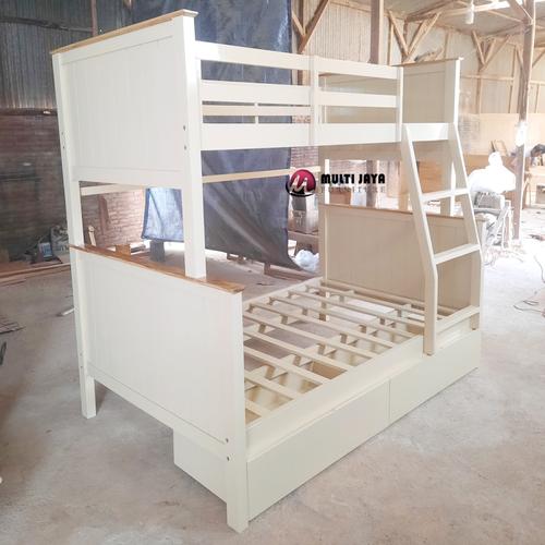 Jual Ranjang Tingkat Minimalis Modern dengan Tangga Multifungsi ...