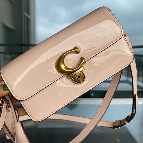 Jual Tas Cọach CE331 Studio Baguette Bag In Leather Pink - Jakarta ...
