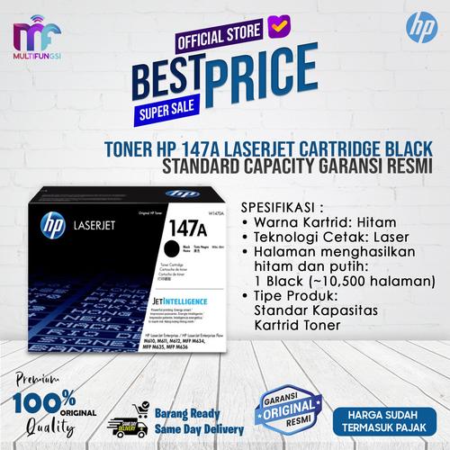 Promo Toner HP 147A Laserjet Cartridge Black Standard Capacity Garansi ...