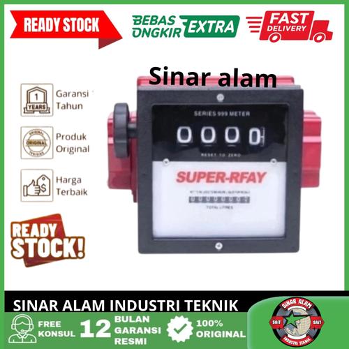 Jual Flow Meter Solar Flow Meter Minyak BBM SUPER-RFAY 1, 5 Inch 4 ...