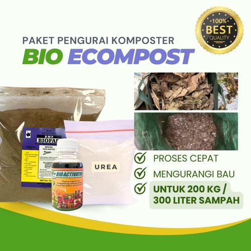 Jual PAKET Pengurai Bio Ecompost Biofad 500gr Urea 300gr Bio Activator 130ml Bakteri Pengurai ...