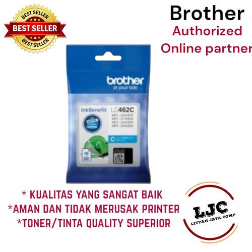 Jual Brother Ink LC-462 BK C M Y For MFC-J3540DW Tinta LC462 ORIGINAL ...