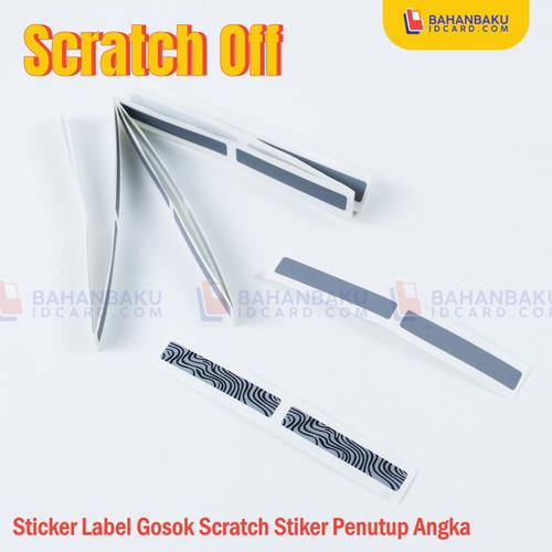 Jual scratch off sticker gosok penutup PIN voucher xerox 6 x 36mm isi ...