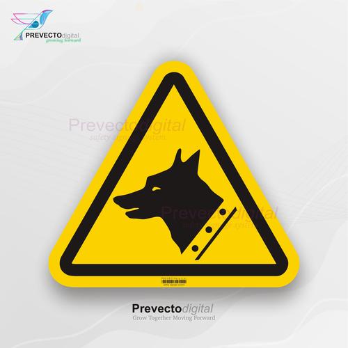 Jual Sticker Safety Sign K3 Standar ISO 7010 Simbol Bahaya Anjing ...