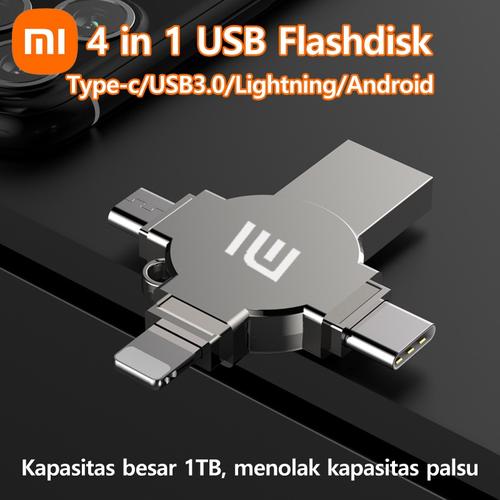Promo Flashdisk OTG 4-in-1: Kompatibel dengan iPhone 6-15, USB 3.0 ...