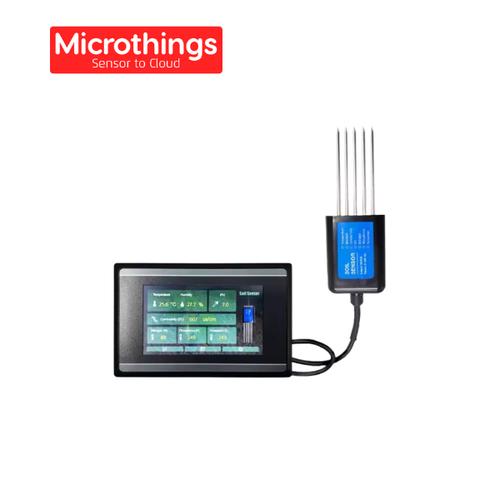 Jual Soil Moisture Temperature Humidity EC PH NPK Sensor with HMI Touch ...