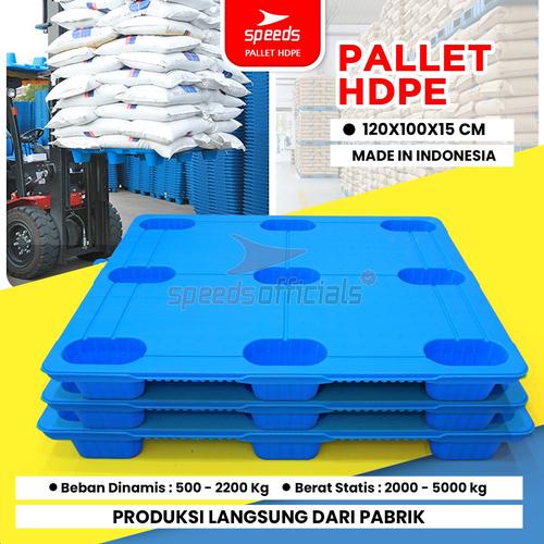 Promo SPEEDS Pallet 120x100x15cm Bahan Plastik HDPE Pallet Kaki 9 Kuat ...