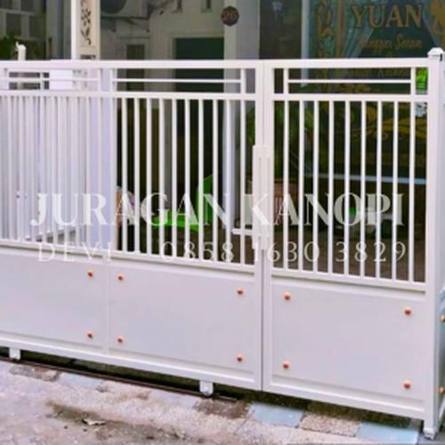 Jual Custom Pintu pagar besi hollow galvanis terpasang surabaya - Kota ...