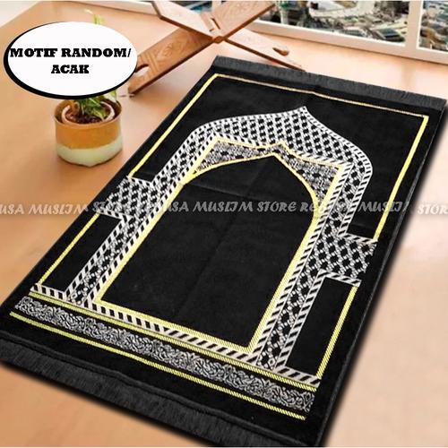 Promo sajadah turki turkey premium original motif simple elegan - Merah ...