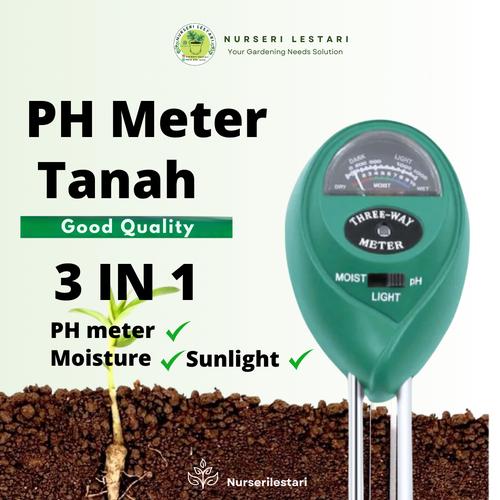Jual Alat ukur PH Meter tanah 3 in 1 - PH, Cahaya & Kelembapan ...
