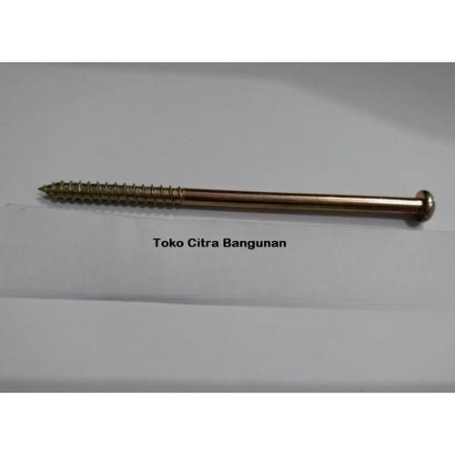 Jual sekrup asbes drat kasar 10 cm skrup atap kepala baut minus 100 mm ...