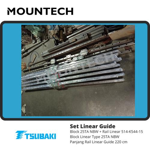 Jual Tsubaki Set Rail Linear Guide Block 25TA NBW + Rel 514-K544-15 (2 ...