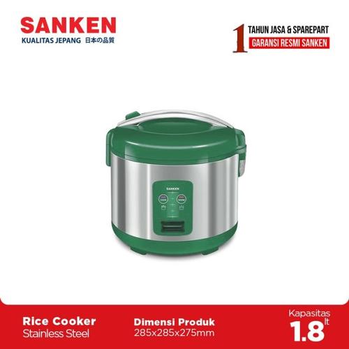 Promo SANKEN Rice Cooker Stainless 1.8 Liter SJ-2000M - Hijau Cicil 0% ...