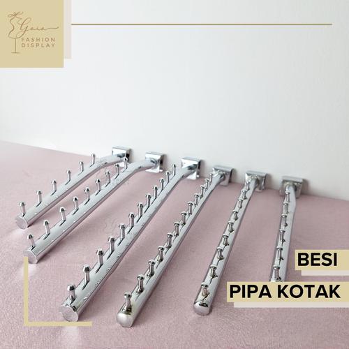 Jual Hanger Suling Pipa Kotak / Suling Hanger Besi Chrome / Gantungan ...