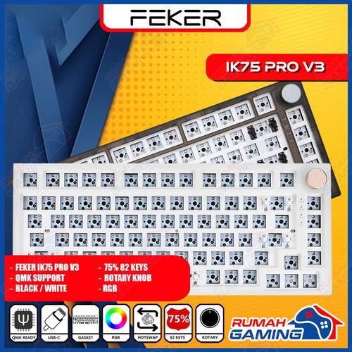 Jual MECHANICAL KEYBOARD - FEKER IK75 V3 PRO - WIRED - GASKET - QMK ...