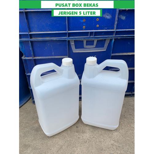 Jual Jerigen wadah minyak 5 liter jerigen Putih 5kg jerigen 5 liter ...