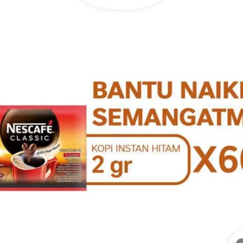 Jual Kopi Nescafe Classic sachet 2 gr / kopi instant 1 pack isi 60 ...
