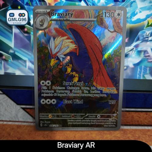 Jual Braviary AR - 206/182 Sv8s - Kilat Rasi Pokemon Kartu Koleksi TCG ...