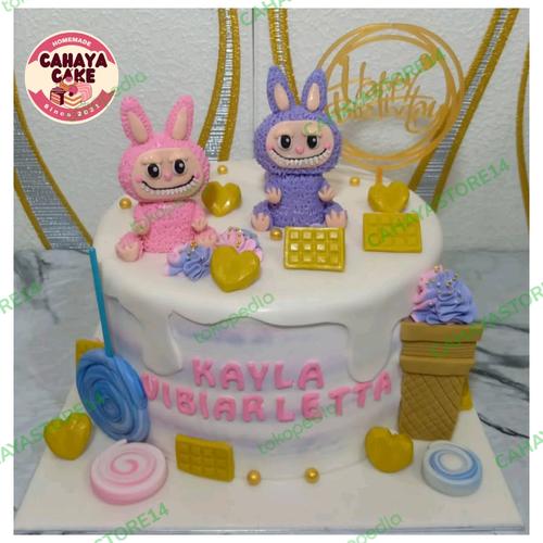 Jual Labubu Custom Cake / Kue Ulang Tahun Labubu / Kue Ultah Labubu ...