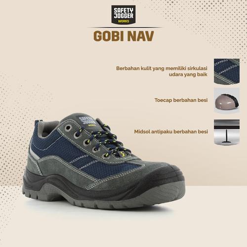 Promo Sepatu Safety Jogger Gobi - Navy Safety Proyek - 39 Cicil 0% 3x ...