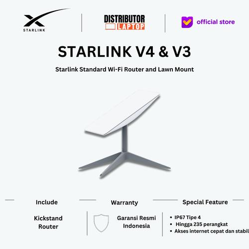 Promo STARLINK Standard Internet Kit Satellite Antenna & WiFi Router Kit - Dual-band - SpaceX ...