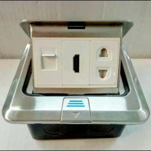 Jual Stop Kontak Lantai Modul Power+HDMI+LAN CAT.6 - Jakarta Pusat ...