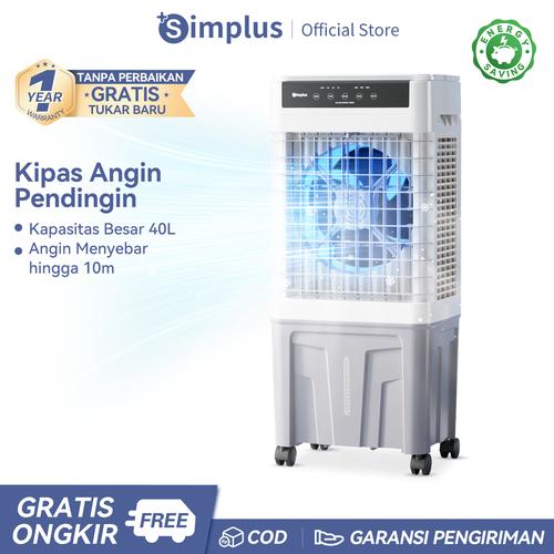 Promo Simplus Air Cooler Kipas Angin AC Low Watt Pendingin Rumahan Dengan Remote dan Kristal Es ...