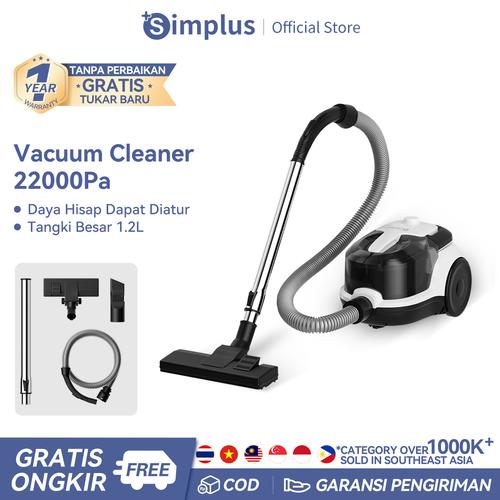 Promo Simplus Vacuum Cleaner Daya Hisap Besar 22000pa Kapasitas Tangki Besar 1.2L Pipa Logam ...