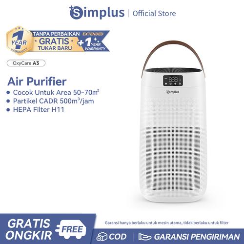 Promo Simplus Air Purifier dengan 3 Tahapan Penyaringan untuk Ruang Besar 50㎡, Filter HEPA ...
