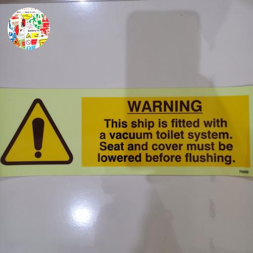 Jual 337000 WHITE VINYL SIGN WARNING, (SIZE TO BE SPECIFIED) - Kota ...