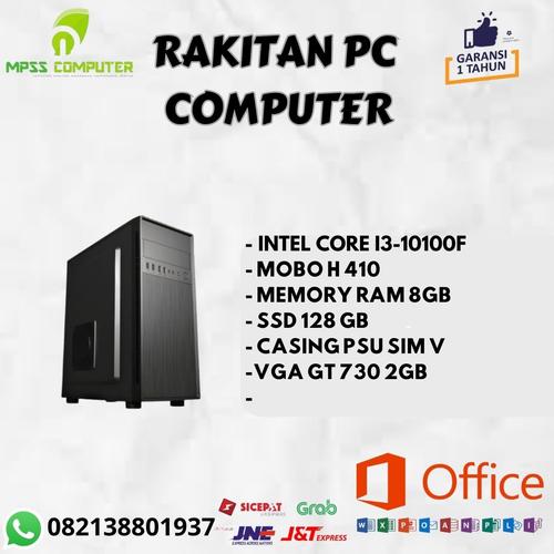 Jual CPU/PC RAKITAN CORE i3 10100f RAM 8GB SSD 128GB VGA GT730 2GB SIM V - Jakarta Pusat - MPSS ...
