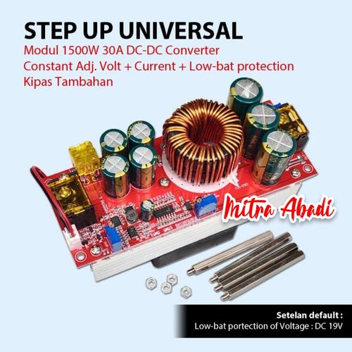 Jual 1500W 30A DC-DC Converter STEP UP Constant Voltage & Current ...