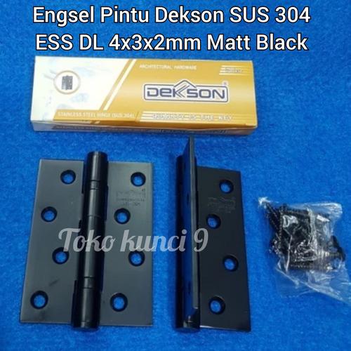 Jual Engsel Dekson Hitam Deluxe ESS DL 4x3x2mm Matt Black SUS304 engsel ...