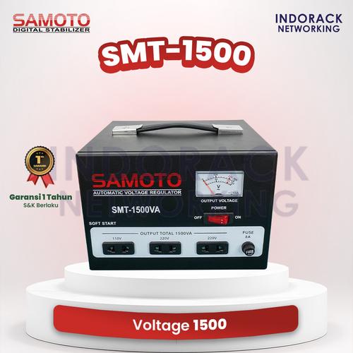 Jual SAMOTO Digital Stabilizer 1500VA Single Phase Stabiliser Listrik ...
