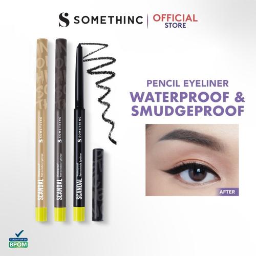 Promo [FLASH SALE] SOMETHINC SCANDAL Waterproof Retractable Eyeliner ...