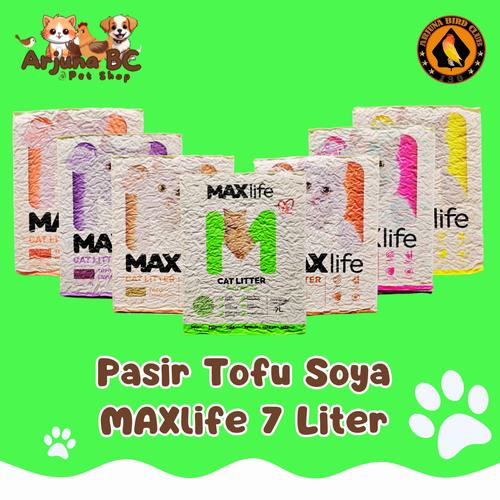 Promo Pasir Tofu Soya MAXLife 7 Ltr | MAXLife Tofu Cat Litter | Pasir ...