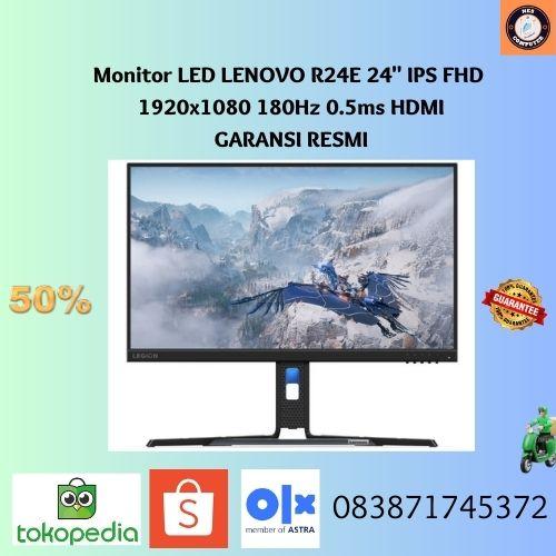 Jual Monitor LED LENOVO R24E 24" IPS FHD 1920x1080 180Hz 0.5ms HDMI DP ...
