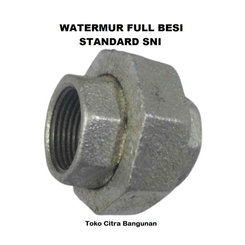Jual water mur besi 1 1/2 inch watermur union socket besi galvanis ...