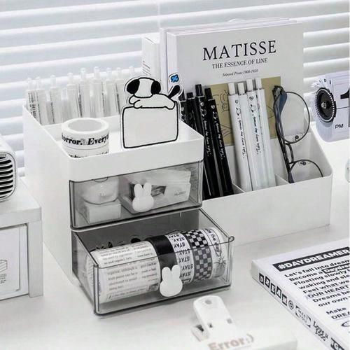 Jual Desk Organiser Laci Rak Alat Tulis Kantor Make Up Serbaguna WMO ...