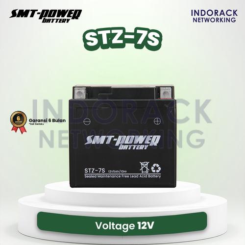 Jual SAMOTO Power Motorcycle Battery 12V 5AH Aki Motor SMT Power STZ-7S ...