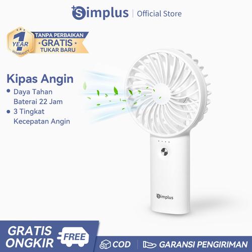 Jual Kipas Angin Elektrik Mini Portable 4000mAh Tahan Hingga 22 Jam dengan 3 Pengaturan ...