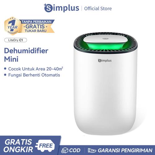 Promo 【PAYDAY AMAZING PROMO LIMITED DOUBLE SUBSIDI】Simplus Dehumidifier Kecil 600ml Hemat Energi ...