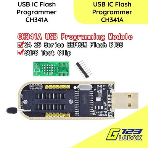 Jual CH341A USB IC Flash Programmer Module Writer Downloader IC Eprom ...