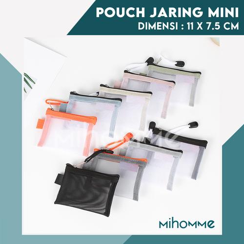 Jual Pouch Mini Jaring Dompet Tas Koin Travel Bag Net Tempat ...