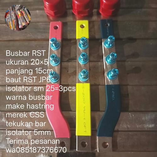 Jual Busbar RST 20×5 panjang@15cm untuk kapasitas 160a/200a - Kab ...
