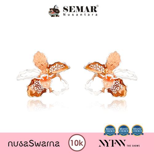 Promo Anting Emas Royal Orchid Of Merapi NusaSwarna Collection Gold 10K ...