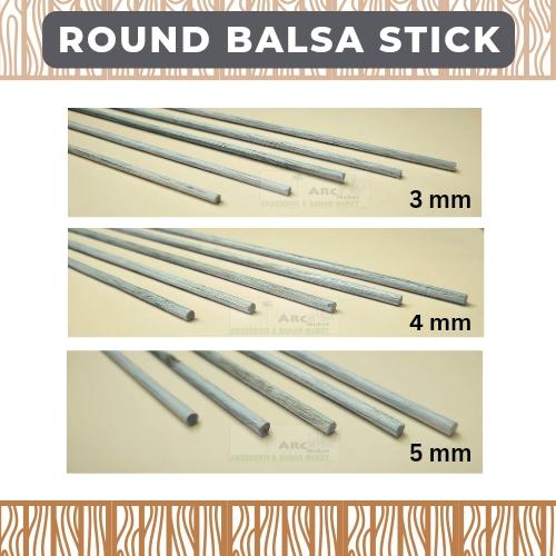 Jual KAYU BALSA ROUND STICK (BENTUK BULAT) UNTUK MAKET ARSITEKTUR DAN ...