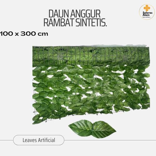 Jual PAGAR SINTETIS TANAMAN RAMBAR MODEL ANGGUR LIS KUNING TIPIS UKURAN ...