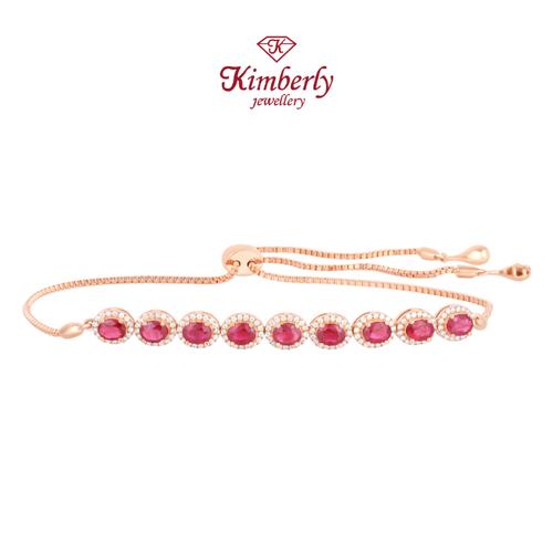 Promo Gelang Rantai Berlian Batu Ruby Burma KBE1195897 - Kimberly ...